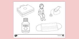 Medical Colouring Page - Primary Resources (teacher made)
