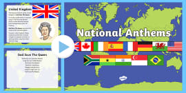 National Anthems Matching Cards (creat de profesori)