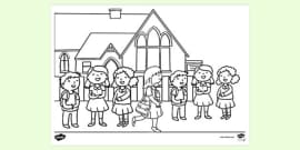 Starting School Colouring Sheets (Teacher-Made) - Twinkl
