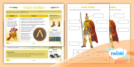 Ancient Greek Temple Labelling Activity and Fact File - KS2