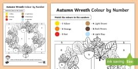 EYFS Autumn Colour by Number (teacher made)