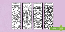FREE! - Mindfulness Name Colouring Editable Bookmarks