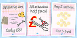 Haberdashery Role-Play Pack | Twinkl