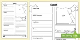KS1 Egypt Fact Cards - Geography (teacher made) - Twinkl