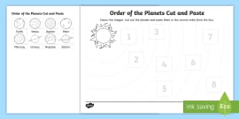 Space-Themed Scissor Skills Worksheet / Worksheet Pack