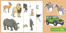 Jungle and Rainforest Small World Characters (teacher made)