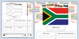 Printable South African National Symbols Worksheet | Twinkl