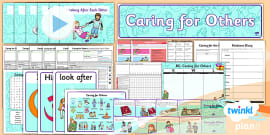 Showing I Care Activity Sheet (teacher made) - Twinkl