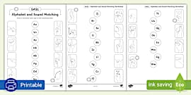 SASL Alphabet Ice cream Matching Game (teacher made)