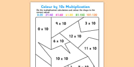 Colour by 2s, 5s and 10s Mulitiplication - times tables