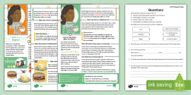 LKS2 Marie Curie Differentiated Reading Comprehension Activity
