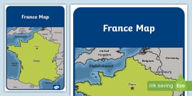 Map of France KS2 (teacher made) - Twinkl