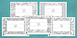 Brazil Flag Mindfulness Colouring Sheet (teacher made)