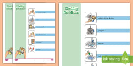 Twinkl Symbols: Using a Toaster Safely Visual Schedule