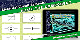 Electric Circuit Symbols Display Cut-Outs