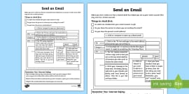Email Blank Template Writing Frames (teacher made)