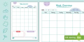 Weekly Meal Planner Template | Nutrition (teacher made)