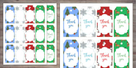 Editable Christmas Gift Labels Template | Gift Tag Templates