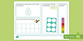 All About Number 6 Number Formation Worksheet (teacher made)