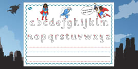 Superhero Writing Posters
