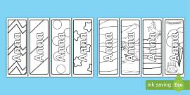 FREE! - Millie Name Simple Colouring Bookmarks - Twinkl