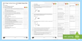 AQA GCSE Combined Science: Trilogy Forces Progress Sheet | Beyond