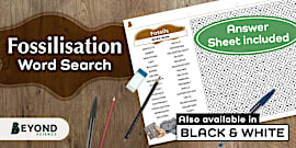 Fossils Wordsearch