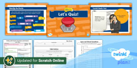 Computing: Coding with Scratch: Questions and Quizzes: Year 4 Unit Pack