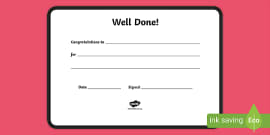 Tropical Flamingo Class Award Certificate (teacher made)