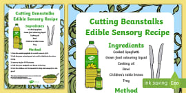 Mud and Worm Edible Sensory Recipe (teacher made)