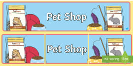Pet Shop Role Play Pack | Animals | Junior/Senior Infants