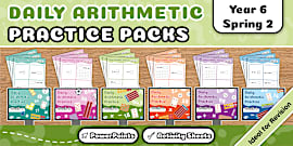 👉 Year 3 Spring 2 Daily Arithmetic Practice Pack - Twinkl