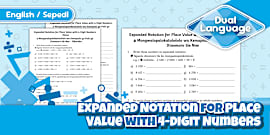 Grade 4 Maths Ordering 3-Digit Numbers Sepedi/English