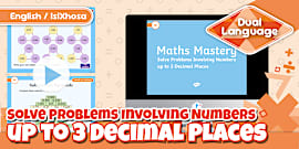 Solve Problems Involving Numbers up to 3 Decimal Places Power point