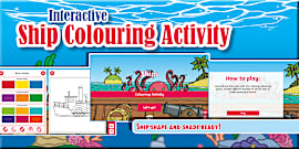 Foundation Phase - Colour Words Tracing - Colouring Sheet