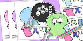 Fine Motor Octopus Worksheet - fine motor, fine motor sheet, fine motor