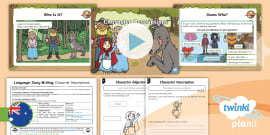 Little Red Riding Hood Story Sequencing (4 per A4 with Speech Bubbles)