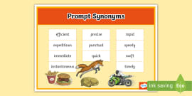 Narrative Synonyms Word Mat (teacher made) - Twinkl
