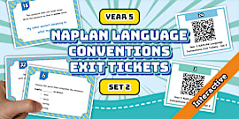 NAPLAN Language Conventions Challenge Cards