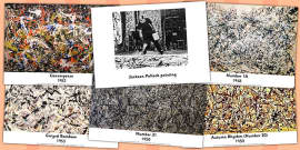 Jackson Pollock Coloring Sheet (teacher made)