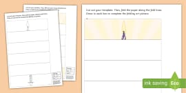 Diya Lamp Folding Art Template (teacher made) - Twinkl