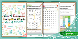 Common Exception Words - Word Search Activity Pack