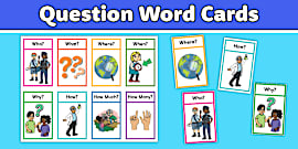 First Grade Who, What, Where, When, Why Task Cards