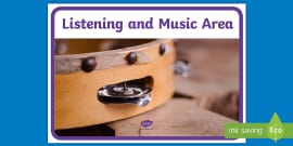 👉 Music Area Sign (teacher made)