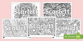 Editable Mindfulness Name Colouring Activity - Mindfulness