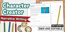 Character Profile - Narrative Writing Activity