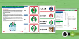 Carnaval Word Cards and Activity Sheet French (teacher made)
