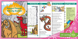 Dragon Verbs Word Mat (teacher made) - Twinkl