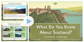 Scotland's Landscape Physical Features Worksheets - scotlands