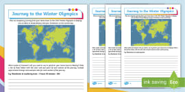 Winter Olympics Math Mosaic | Kindergarten Resources
